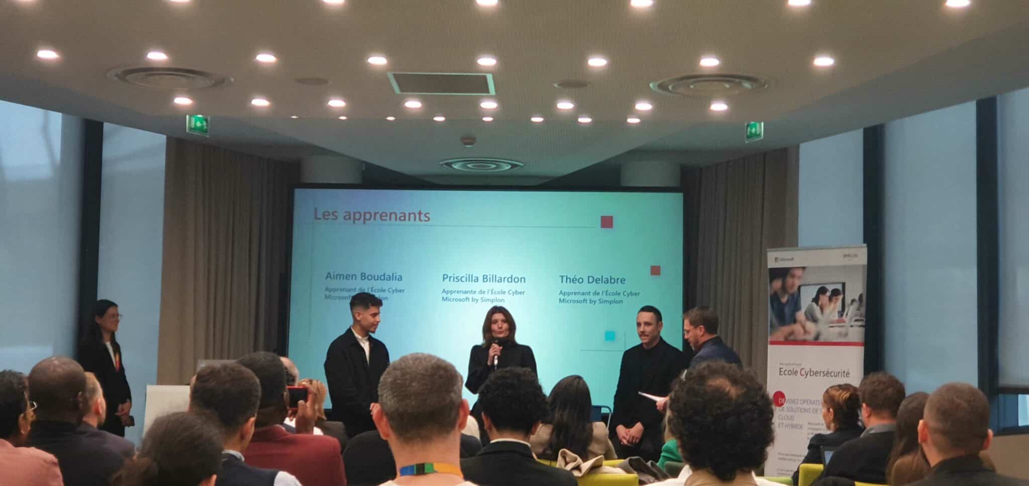 L'inauguration de la 3ème École Cyber Microsoft by Simplon